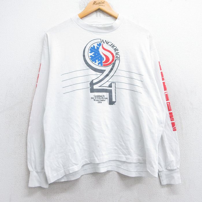 L★古着 長袖 ビンテージ Tシャツ メンズ 90年代 90s WINFIELD クルーネック 白 &yen;&nbsp;3,900（税込） L★古着 長袖 ビンテージ Tシャツ メンズ 90年代 90s GWRRA コットン クルーネック...