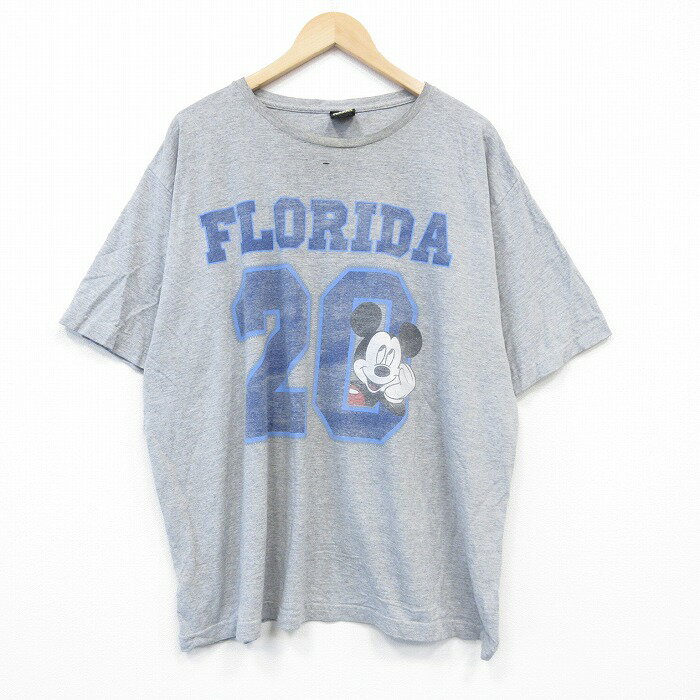 XL★古着 半袖 ビンテージ Tシャツ メンズ 00年代 00s ディズニー ミッキー プルート ドナルド 大きいサイズ クルーネック グレー 霜降り &yen;&nbsp;3,900（税込） XL★古着 半袖 ビンテージ Tシャツ メンズ...