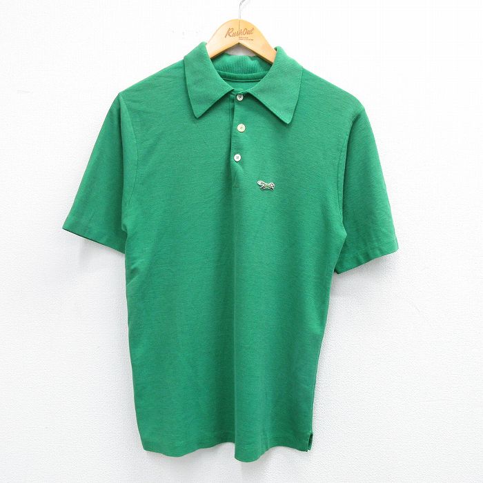 M★古着 ルティグレ 半袖 ポロ シャツ メンズ 80年代 80s ワンポイントロゴ 鹿の子 コットン USA製 ベージュ &yen;&nbsp;2,400（税込） M★古着 半袖 ポロ シャツ メンズ 80年代 80s 鹿の子 薄オレンジ...