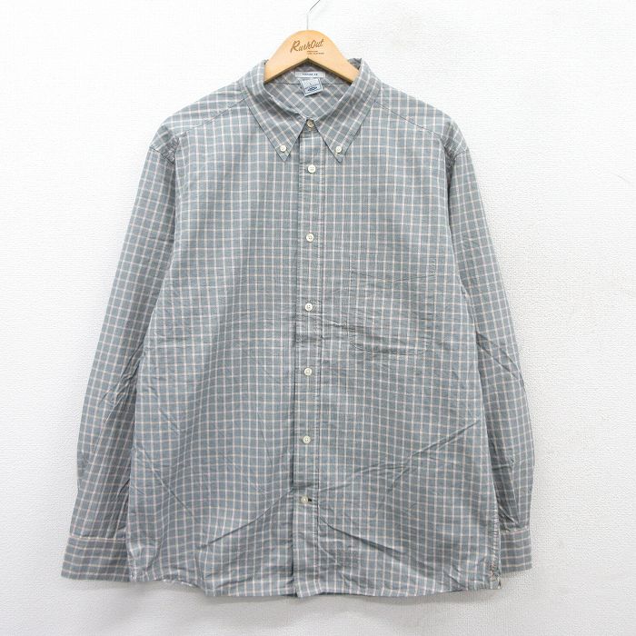 L★古着 オールドネイビー OLD NAVY 長袖 シャツ メンズ コットン 濃紺他 チェック &yen;&nbsp;2,400（税込） L★古着 オールドネイビー OLD NAVY 長袖 シャツ メンズ 青緑他 チェック &yen;&nb...
