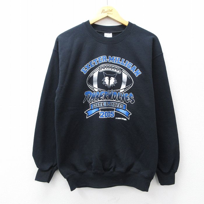 M★古着 フルーツオブザルーム 長袖 スウェット メンズ 00年代 00s クルーネック 黒 &yen;&nbsp;2,900（税込） M★古着 長袖 スウェット メンズ 00年代 00s ニューメキシコ 刺繍 クルーネック 黒 &yen;...