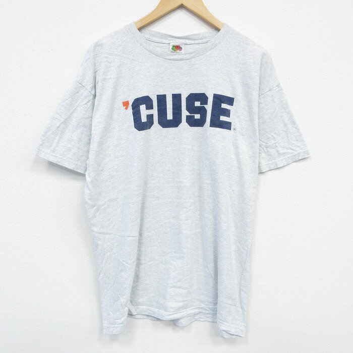 XL★古着 半袖 ビンテージ Tシャツ メンズ 00年代 00s ラムズ 大きいサイズ コットン クルーネック 薄グレー 霜降り &yen;&nbsp;2,400（税込） XL★古着 フルーツオブザルーム 半袖 ビンテージ Tシャツ メンズ...