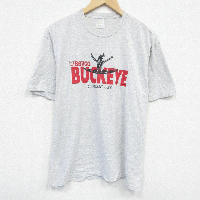 L★古着 ジャージーズ 半袖 ビンテージ Tシャツ メンズ 90年代 90s SIMMONS クルーネック グレー 霜降り &yen;&nbsp;2,400（税込） L★古着 半袖 ビンテージ Tシャツ メンズ 90年代 90s DAD ク...