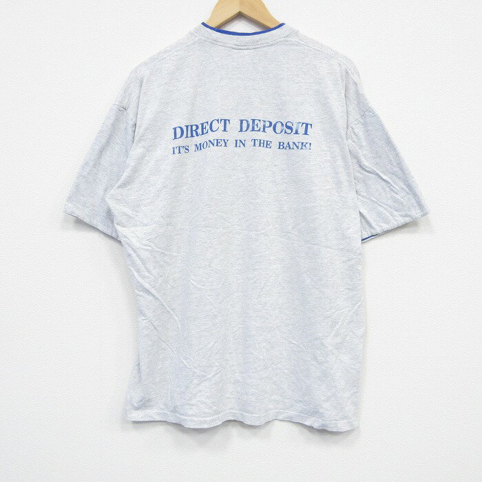 XL★古着 半袖 ビンテージ Tシャツ メンズ 90年代 90s BROTHER 大きいサイズ コットン クルーネック USA製 薄グレー 霜降り &yen;&nbsp;3,900（税込） XL★古着 半袖 ビンテージ Tシャツ メンズ 9...