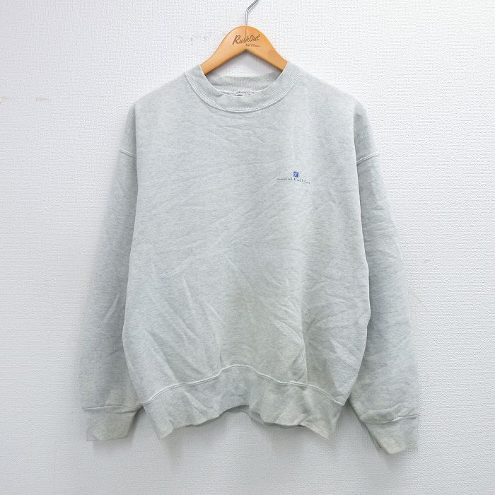 L★古着 フルーツオブザルーム 長袖 スウェット メンズ 90年代 90s バーモント クルーネック USA製 薄グレー 霜降り &yen;&nbsp;2,400（税込） L★古着 フルーツオブザルーム 長袖 スウェット メンズ 90年代 ...