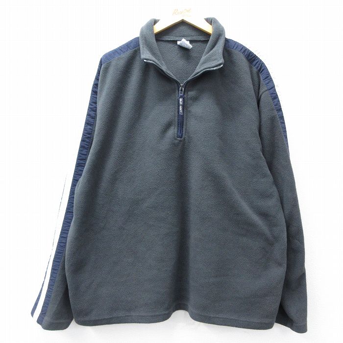XL★古着 オールドネイビー OLD NAVY 長袖 ハーフジップ フリース ジャケット メンズ 00年代 00s ビッグロゴ 緑 &yen;&nbsp;3,900（税込） XL★古着 オールドネイビー OLD NAVY 長袖 ハーフジップ...