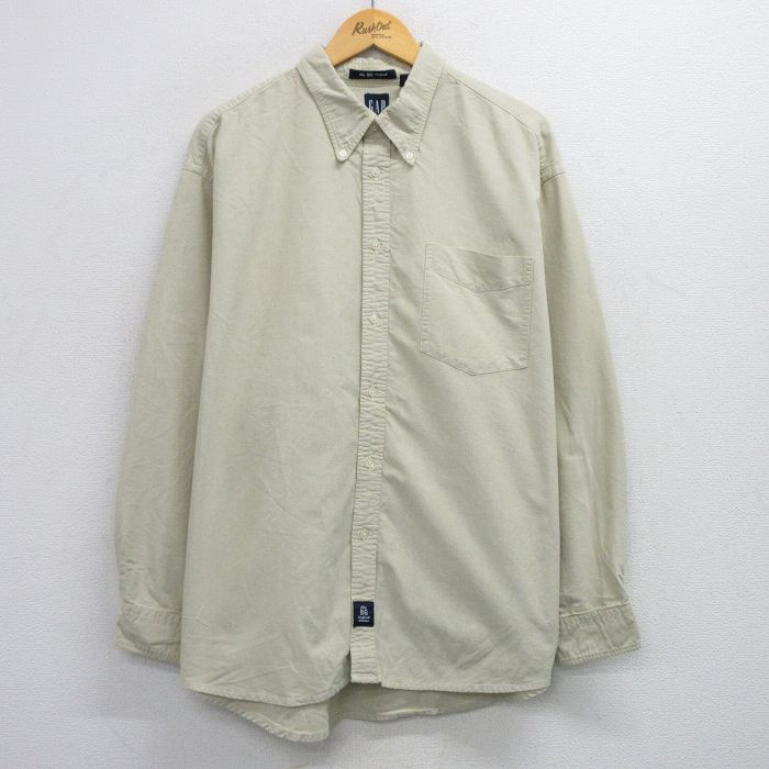 XL★古着 ギャップ GAP 長袖 ブランド シャツ メンズ 00年代 00s 大きいサイズ コットン ボタンダウン オレンジ &yen;&nbsp;3,900（税込） XL★古着 ギャップ GAP 長袖 ブランド シャツ メンズ 00年代...