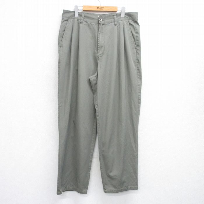 W34★古着 パンツ メンズ リネン グレー系 &yen;&nbsp;2,900（税込） W34★古着 パンツ メンズ 90年代 90s コットン USA製 グレー系 &yen;&nbsp;2,900（税込） W34★古着 ドッカーズ パン...