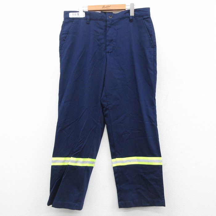 W36★古着 レッドキャップ ワーク パンツ メンズ リフレクター コットン 紺 &yen;&nbsp;2,900（税込） W36★古着 レッドキャップ ワーク パンツ メンズ リフレクター コットン 紺 &yen;&nbsp;2,900（...