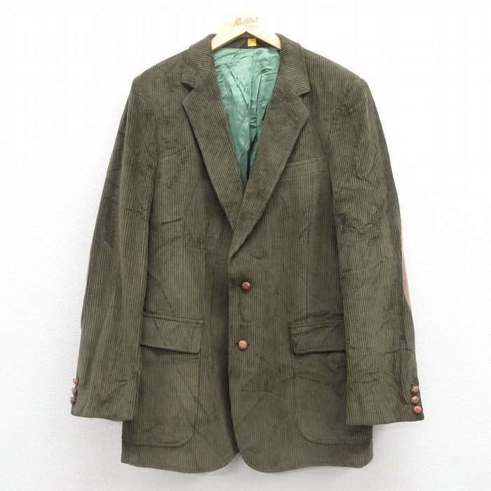 M★古着 ドッカーズ 長袖 テーラード ジャケット メンズ コーデュロイ ロング丈 コットン ベージュ &yen;&nbsp;3,900（税込） M★古着 リー Lee 長袖 テーラード ジャケット メンズ 80年代 80s ロング丈 US...