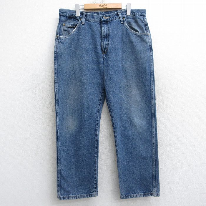 【表記サイズ】　W38　L29 【実寸サイズ】　ウエスト（腰まわり）94cm　レングス74cm　股上（ウエストから股の付け根）30cm　ワタリ幅（股の付け根部分の幅）32cm　裾幅22cm　（ウエスト37inch　レングス29inch） 【...