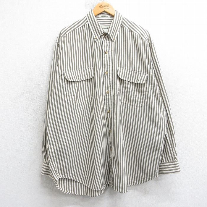 【表記サイズ】　XL 【実寸サイズ】　着丈（肩から裾）81cm　着幅（脇から脇）71cm　肩幅54cm　肩袖丈（肩から袖先）62cm　脇袖丈（脇から袖先）52cm 【素材】　コットン100％ 【程度】　B 【コンディション】　破れ、切り込み...