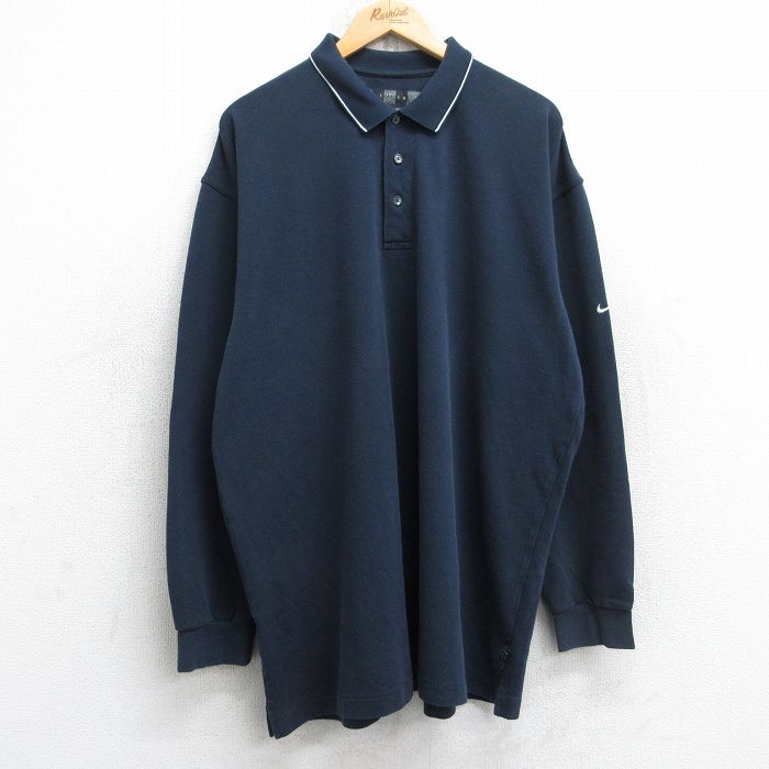 【表記サイズ】　XXL 【実寸サイズ】　着丈（肩から裾）80cm　着幅（脇から脇）64cm　肩幅60cm　肩袖丈（肩から袖先）60cm　脇袖丈（脇から袖先）51cm 【素材】　コットン55％、ポリエステル45％ 【程度】　B 【コンディショ...