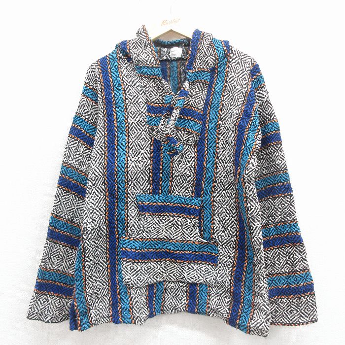 【表記サイズ】　S 【実寸サイズ】　着丈（肩から裾）70cm　着幅（脇から脇）55cm　裄丈（襟中央から袖口）83cm　脇袖丈（脇から袖先）54cm 【素材】　アクリル70%、ポリエステル30% 【程度】　A 【コンディション】　全体良好 ...