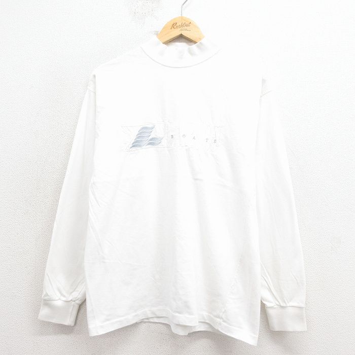 【表記サイズ】　M 【実寸サイズ】　着丈（肩から裾）65cm　着幅（脇から脇）50cm　肩幅47cm　肩袖丈（肩から袖先）56cm　脇袖丈（脇から袖先）53cm 【素材】　コットン100％ 【程度】　B 【コンディション】　汚れ 【仕入先】...