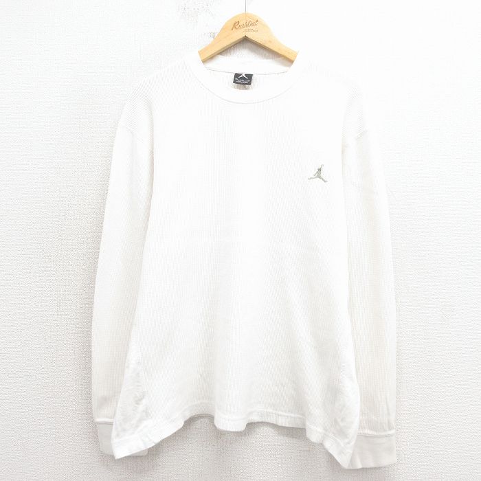 【表記サイズ】　XXL 【実寸サイズ】　着丈（肩から裾）67cm　着幅（脇から脇）70cm位（67から74cm）　肩幅48cm　肩袖丈（肩から袖先）61cm　脇袖丈（脇から袖先）47cm 【素材】　コットン95％、ポリウレタン5％ 【程度】...