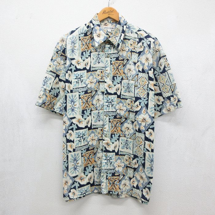 【表記サイズ】　L 【実寸サイズ】　着丈（肩から裾）75cm　着幅（脇から脇）61cm　肩幅54cm 【素材】　コットン100% 【程度】　A 【コンディション】　全体良好 【仕入先】　アメリカ 【メール便】　可 *************...