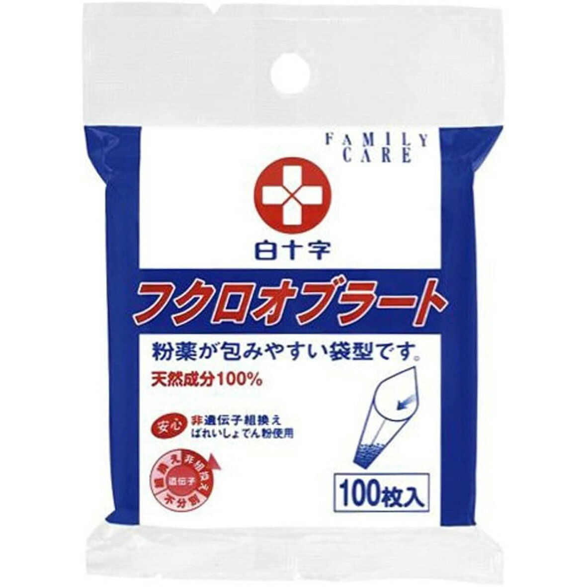 製品について ブランド 白十字 アイテム 白十字 フクロオブラート 100枚 日本製 成分 非遺伝子組換えばれいしょでん粉使用 コード 4987603426290 メーカー 白十字 広告文責 株式会社ルシオン商品詳細 ●粉薬が包みやすい袋型...