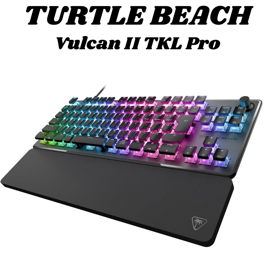 TURTLE BEACH Vulcan II TKL Pro ラピッドトリガー搭載 有線テンキーレスゲーミングキーボード（日本語配列） 勝利を引き寄せる、瞬時の反応。 プロレベルの操作精度を実現するホールエフェクト磁気スイッチ搭載モデル。 ...