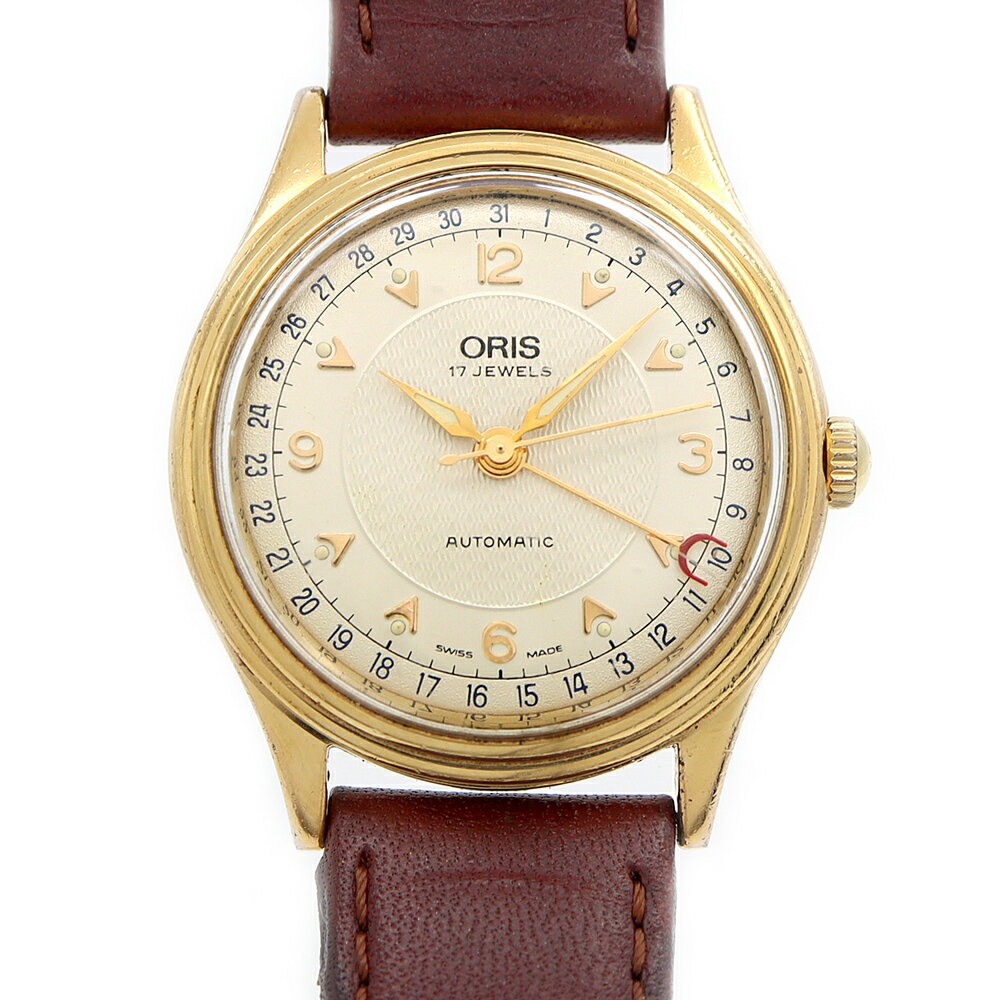 管理番号 76077487/FMFST/rpFST/NCRW ブランド ORIS 型番 7403 色/素材 SS/YGP シルバー文字盤 社外ベルト/純正尾錠 ムーブメント 自動巻き 平置き日差約 ± 10 秒以内 サイズ ケース径:約 3...