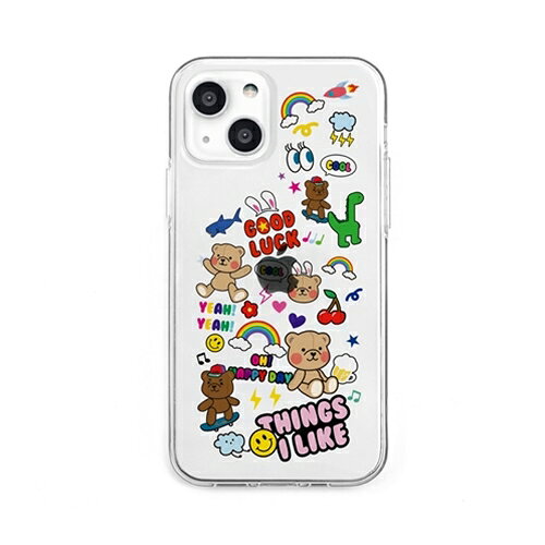 レビューを書いて　緑花堂5％OFFクーポンGET！レビューを書いたらメールでお知らせくださいね dparks ソフトクリアケース for iPhone 13 THINGS I LIKE ASNDS21145i13|スマートフォン・タブレット...