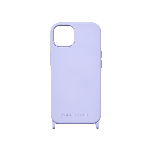 レビューを書いて　緑花堂5％OFFクーポンGET！レビューを書いたらメールでお知らせくださいね PHONECKLACE ストラップホール付きシリコンケース for iPhone 14 Plus ラベンダー 背面カバー型 ASNPN23907...