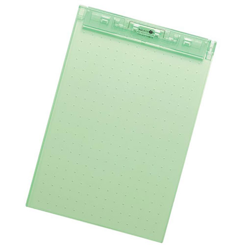 レビューを書いて　緑花堂5％OFFクーポンGET！レビューを書いたらメールでお知らせくださいね 【5個セット】 LIHIT LAB. AQUA DROPs 超薄型クリップボード A4 黄緑 ASNA-5067-6-YGX5|雑貨・ホビー・イ...