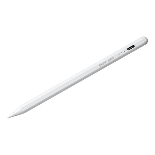 レビューを書いて　緑花堂5％OFFクーポンGET！レビューを書いたらメールでお知らせくださいね サンワサプライ Apple iPad専用充電式極細タッチペン ホワイト ASNPDA-PEN60W|スマートフォン・タブレット・携帯電話 タブレ...