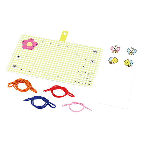 レビューを書いて　緑花堂5％OFFクーポンGET！レビューを書いたらメールでお知らせくださいね 【5個セット】 ARTEC ひも通しフォトフレーム ひも通しとスナップボタン遊びができる 写真を入れて飾れる ASNATC11881X5|雑貨・...