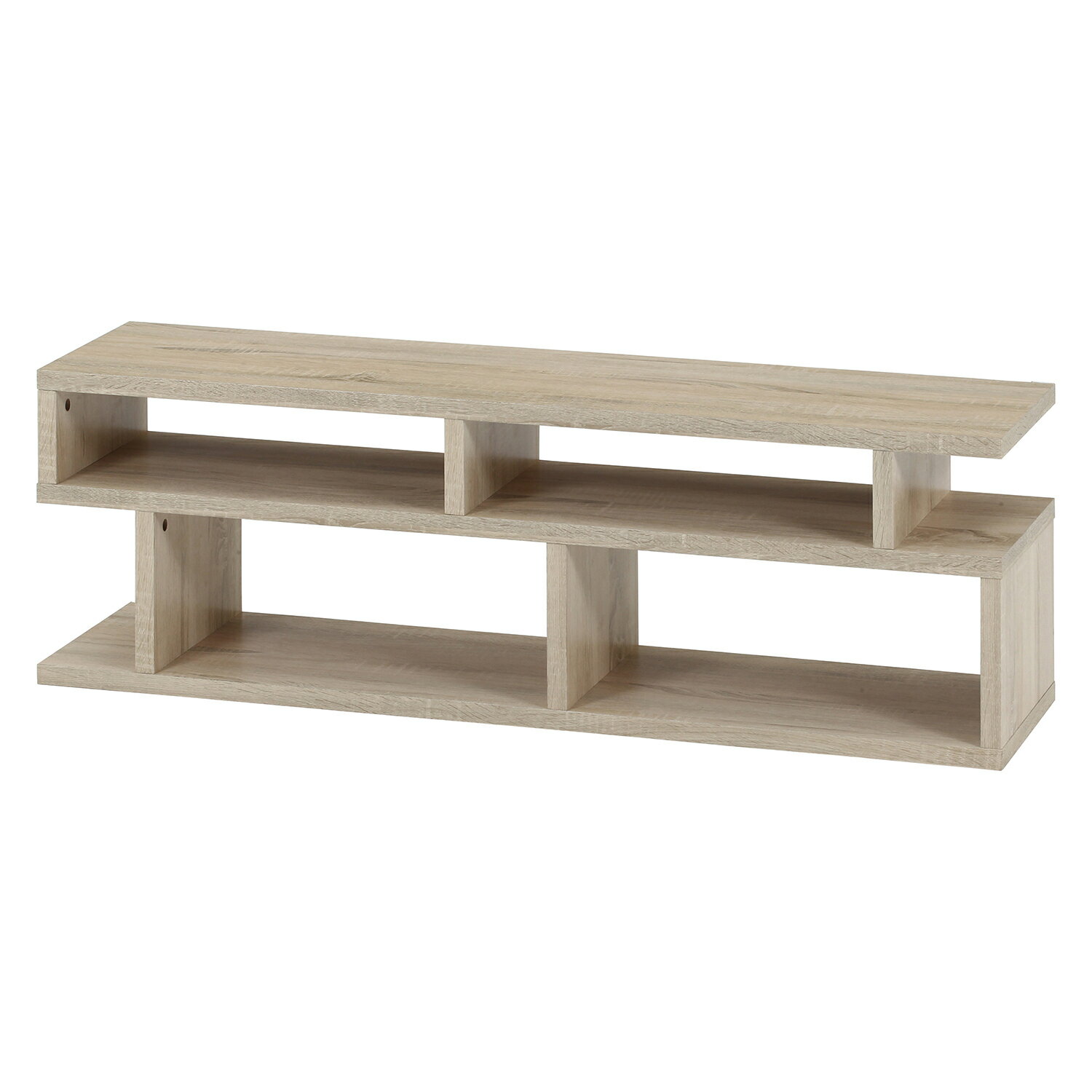 レビューを書いて　緑花堂5％OFFクーポンGET！ レビューを書いたらメールでお知らせくださいね ●商品名S字型TV台 120幅 オーク[HJB51490] ●商品番号HJB51490 ●商品のサイズ全体：幅1177 × 奥行295 × 高...