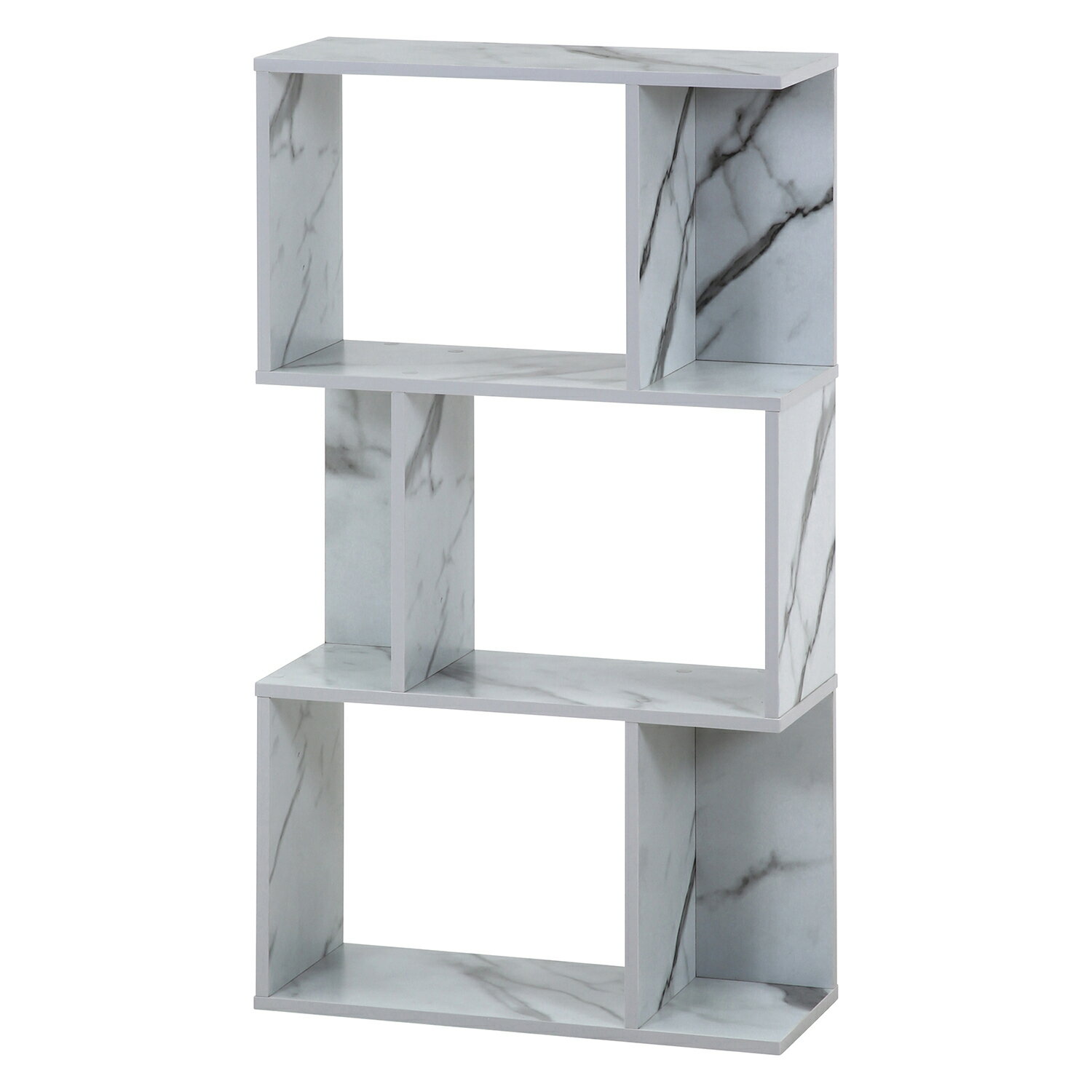 レビューを書いて　緑花堂5％OFFクーポンGET！ レビューを書いたらメールでお知らせくださいね ●商品名S型ディスプレイラック3段 大理石[HJB59285] ●商品番号HJB59285 ●商品のサイズ全体：幅590 × 奥行240 × ...