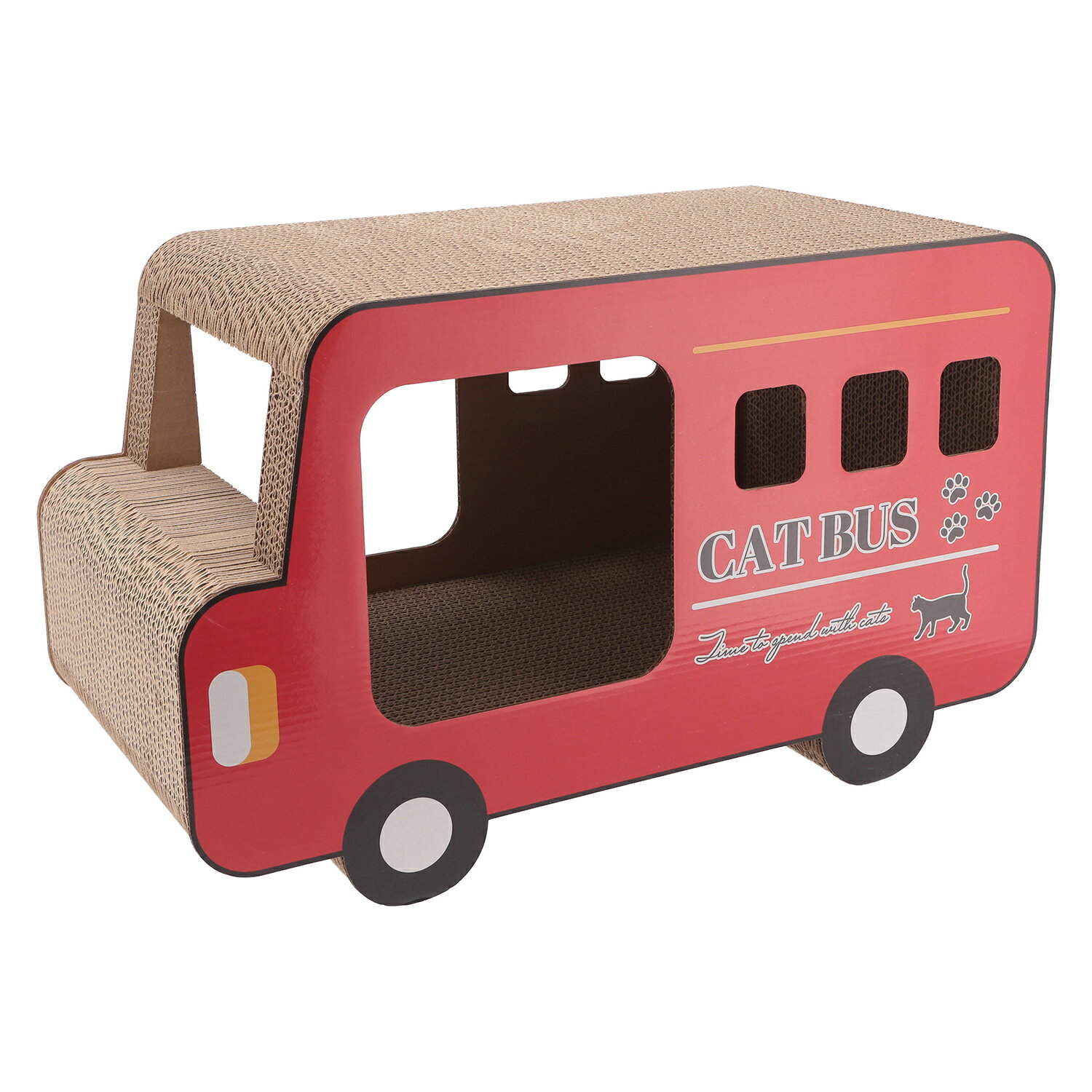 レビューを書いて　緑花堂5％OFFクーポンGET！ レビューを書いたらメールでお知らせくださいね ●商品名【2個セット】 猫の爪とぎ ロンドンバス （54226）[HJB68131] ●商品番号HJB68131 ●商品のサイズ全体：幅450...