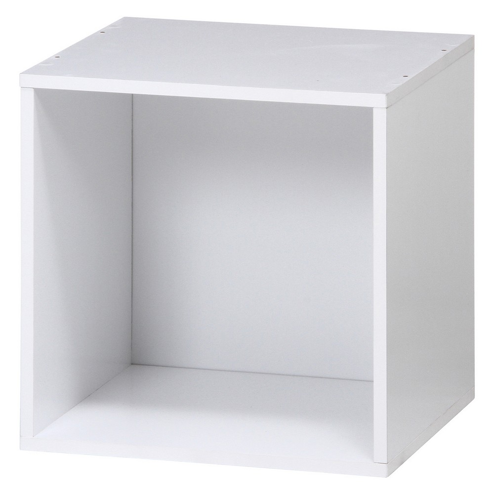 レビューを書いて　緑花堂5％OFFクーポンGET！ レビューを書いたらメールでお知らせくださいね ●商品名【2個セット】 キューブボックス ホワイト CB35OP（WH）[HJB81901] ●商品番号HJB81901 ●商品のサイズ全体：...