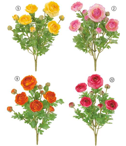 レビューを書いて　緑花堂5％OFFクーポンGET！ レビューを書いたらメールでお知らせくださいね 【 サイズ 】全長40cm　花径6〜8cm　つぼみ径3cm　葉径5〜7cm 【 素　材 】ポリエステル 【 カラー 】2）ピンク　5）イエロー...