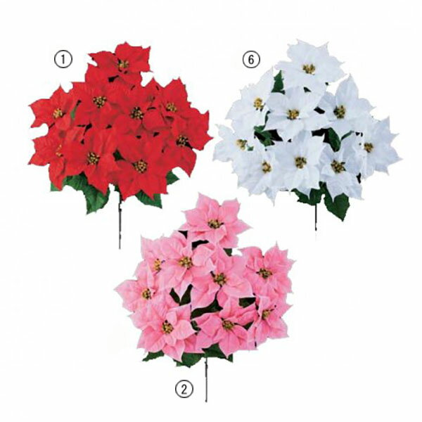 ◆商品詳細 商品説明 商品番号 ONSFLBU6736 カラー (1)レッド　(2)ピンク　(6)ホワイト 寸法 全長60cm　花径19～23cm　葉径10cm 素材 ポリエステル(マイクロピーチ) 商品説明 従来品と比べ、生地に厚みがあり...