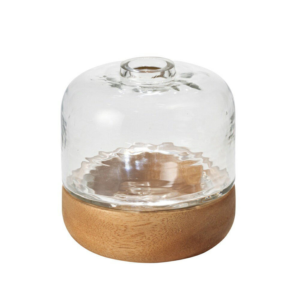レビューを書いて　緑花堂5％OFFクーポンGET！ レビューを書いたらメールでお知らせくださいね ●商品名シナリーウッド＆ガラスベースドームS花瓶花器ベース ●商品番号TDLKM922804 ●商品説明シナリーウッド＆ガラスベースドームS花...
