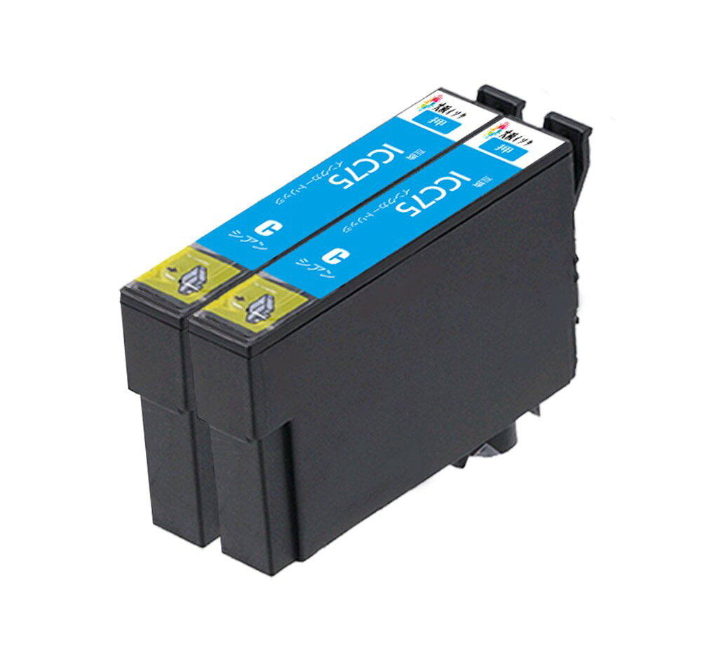 エプソン用 ic75 インクカートリッジ互換 【セット内容】 IC75C ×2 【対応機種】 PX-M740F PX-M740FC6 PX-M740FC7 PX-M740FC8 PX-M741F PX-M741FC6 PX-M741FC7 ...