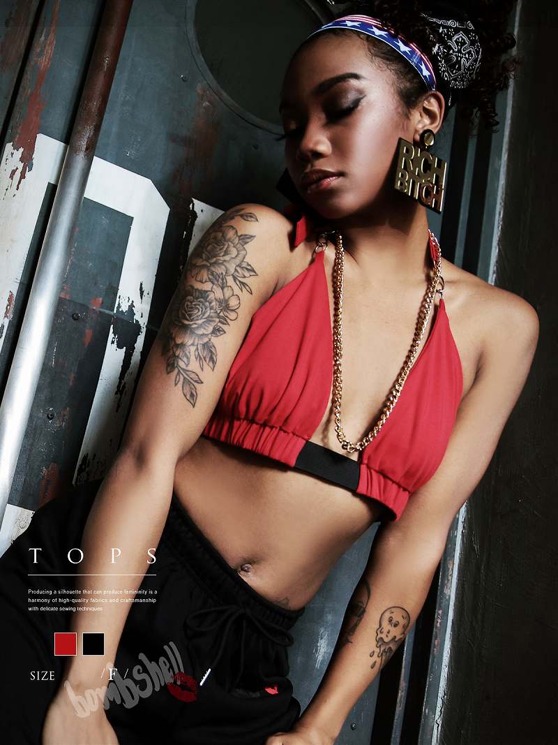 【メール便対応】ブラトップ・チューブトップ・ベアトップ ブラトップ インポート セクシー 韓国 派手 重ね着 レイヤード バックルベルト ダンス衣装 コスチューム Bbomb あす楽◆Information◆☆エッジが効いたセクシーさをアピ...