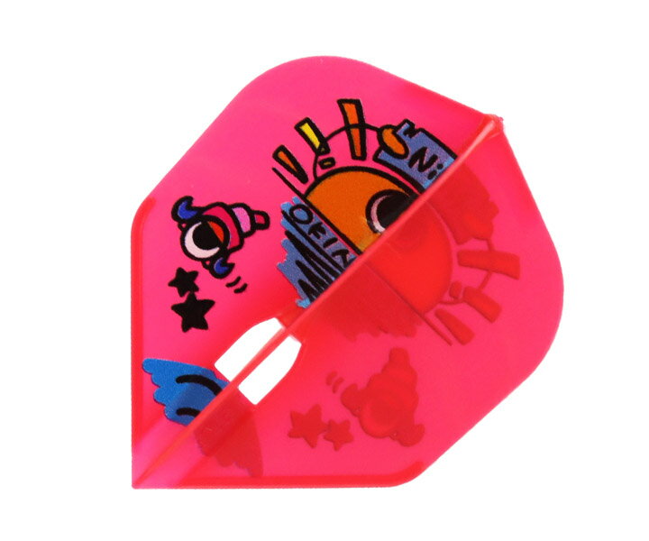 ■商品説明一体成型フライトの老舗、L-Flightが島村麻央選手とコラボレーション☆■スペック規格：Lフライト形状：シェイプ個数：3枚（1セット）※シャンパンリング対応ですが、別売りになります。【正確に90度を維持】中央の星型で常に90度を...