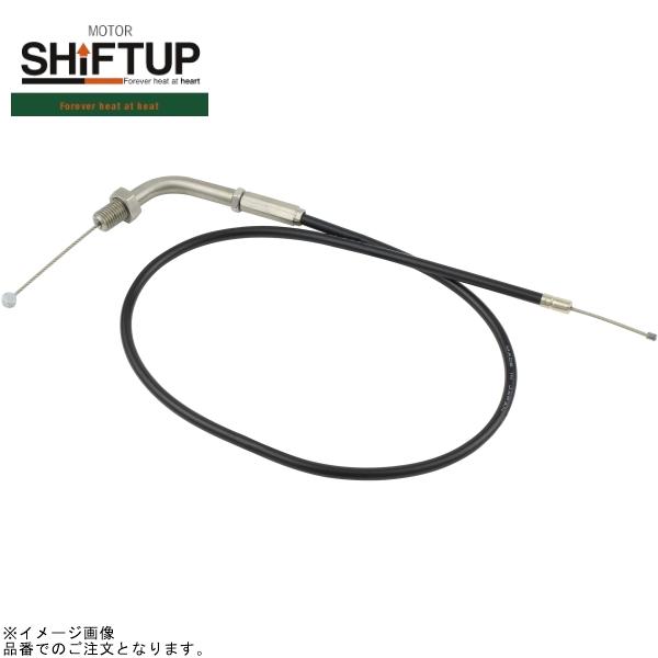 ■商品情報 スタンダードなブラックカラーアウターチューブ仕様 錆びにくいステンレス金具仕様・ステンレスワイヤー ・シフトアップ製ハイスロットルケース＆スリーブとPC20/PE22/VM26/PWK28 の組合せに使用できます。 ◆純正長・ノ...