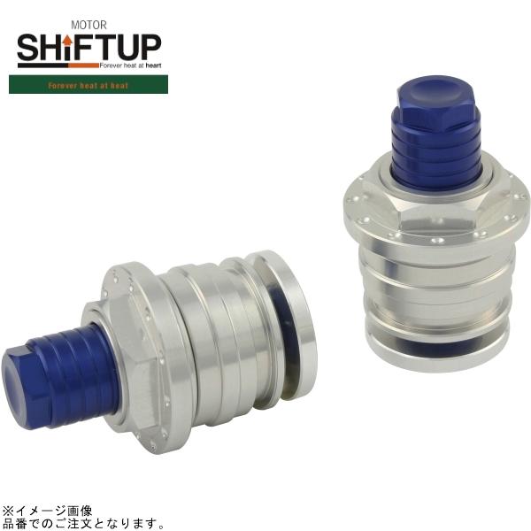 ■商品情報 イニシャルアジャスター フォークキャップ部分:シルバー シャフト部分:ブルー 純正フロントフォークキャップと交換して取り付ける事で、プリロード(イニシャル)調整が可能になります。 スプリングを押し込み負荷をかける事で、ブレーキン...