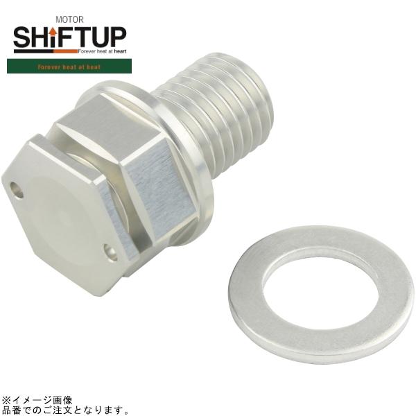 ■商品情報 モンキー6V/12V用 アルミ削り出しの ドレンボルトです。 ※マグネット無し ◆ドレンボルト：M12 P-1.5 ◆アルミガスケット付き ◆アルミ削り出し/アルマイト仕上げ ◆日本製 ■ブランド：SHIFT UP(シフトアップ...
