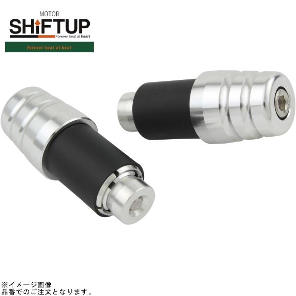 ■商品情報 ハンドル内径14〜19mmバーハンドル対応のアルミ削り出しのグリップエンドです。 ◆ハンドル内径14〜19mm対応 ◆バーエンド外径：φ22.0mm(最大径) ◆1個あたり約39g ◆左右セット ◆日本製 ※純正ハンドルなどに使...