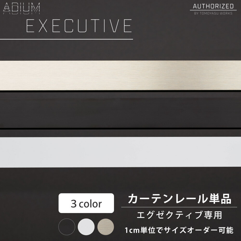 商品名 アイアンカーテンレール　ADIUMシリーズ EXECTIVE【エグゼクティブ】レール単品 サイズオーダー 特徴 伝統的な技術と、新進気鋭なデザイナーとのコラボレーションで生まれた職人の技とこだわりが光るドイツ製カーテンレール。 1c...