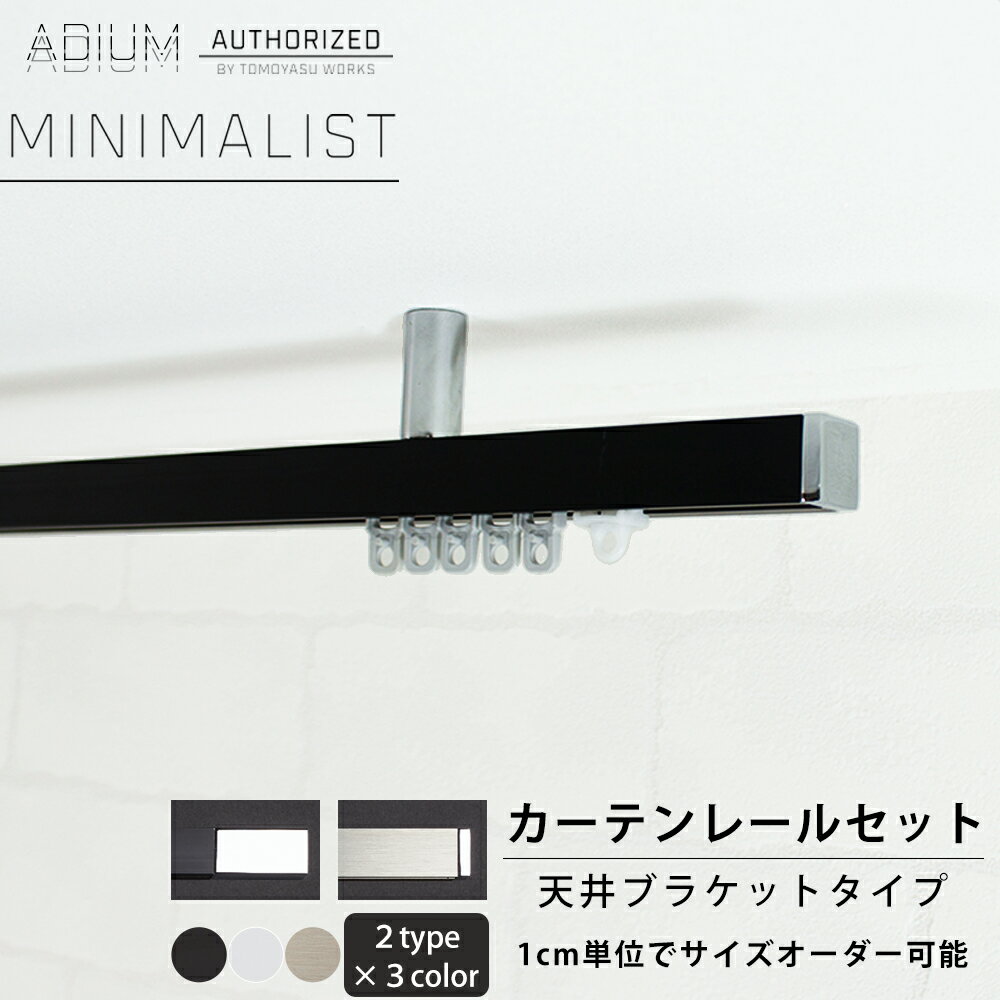 商品名 アイアンカーテンレール　ADIUMシリーズ MINIMALIST【ミニマリスト】 天井付けセット 特徴 伝統的な技術と、新進気鋭なデザイナーとのコラボレーションで生まれた職人の技とこだわりが光るドイツ製カーテンレール。 レール幅を1...