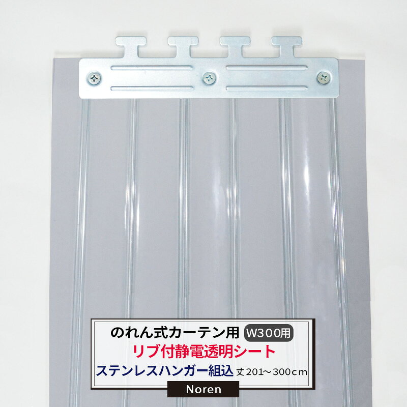 商品詳細 商品詳細 商品名 静電透明リブ付シート/ステンレスハンガー組込　300mm幅　2mm厚 　201〜300cmまで　1cm単位カット販売 納期 ご注文確定後6営業日後出荷（お振込みの場合は入金確認後） 概要 日本製 摘要 別売のフレ...