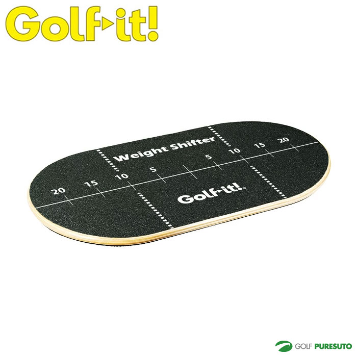 左右方向の体重移動を体感。 飛距離アップ＆正しいスイングテンポの習得に。 【使用方法】 アドレス：右足体重からスタート テイクバック：右足に体重移動 トップオブスイング：切り返しの直前に左足に体重移動 【材質】 メープルウッド・ラバー・PV...