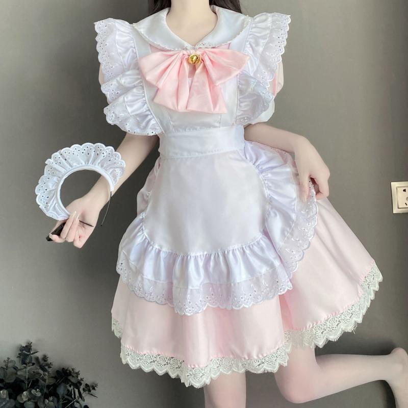メイド 服 かわいい メイドガールロリータドレスロリータコスプレ 制服 大きいサイズ 2024 スタイル生地名: TRファブリックパターン: その他職人技: その他ORIGIN: その他スカート丈: ミディスカートスカートタイプ: その他襟...