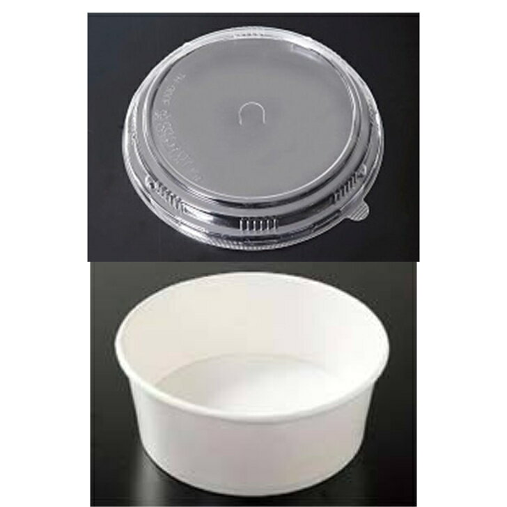 商品情報メーカーケーピープラテック商品名本体：KM165-900蓋：KM165蓋OPS（U字穴あき）サイズ本体：φ165 × 65 mm蓋：φ170 × 21 mm材質本体：紙＋PE(内）　レンジ〇蓋：OPS　レンジ×入り数600枚　本体＋...