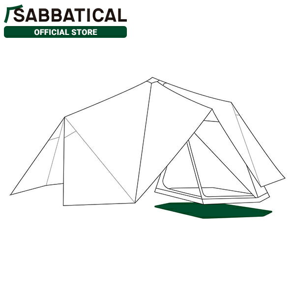 SABBATICAL サバティカル グランドシート スカイパイロットインナーテント用は汚れや傷、湿気からフロア生地を守る、スカイパイロットのインナーテント専用設計グランドシート。 210デニールオックスフォードポリエステル素材を使用しており...